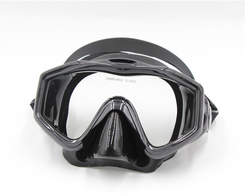 Diving mirror silicone deep diving snorkeling mirror tempered glass ...