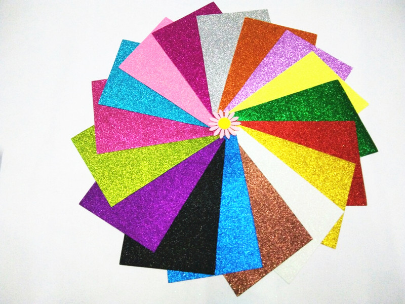 A4 EVA glitter sponge 10 colors 10 sheet material DIY can be cut ...