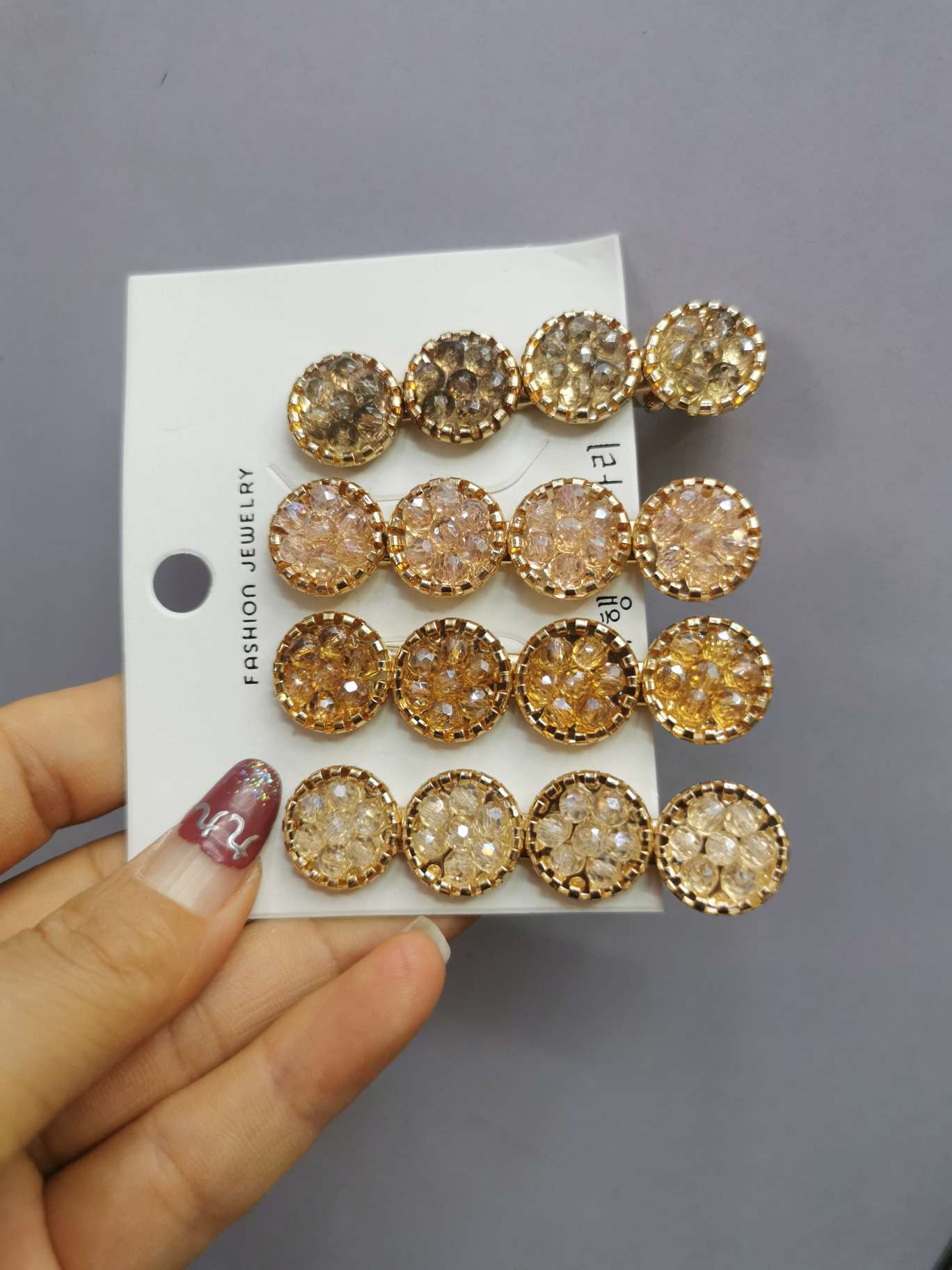 水晶四个圈发饰女水钻发夹时尚气质水晶BB夹刘海侧边夹小碎发夹后脑勺顶夹价格,厂家,品牌,批发市场,图片优选九九饰品