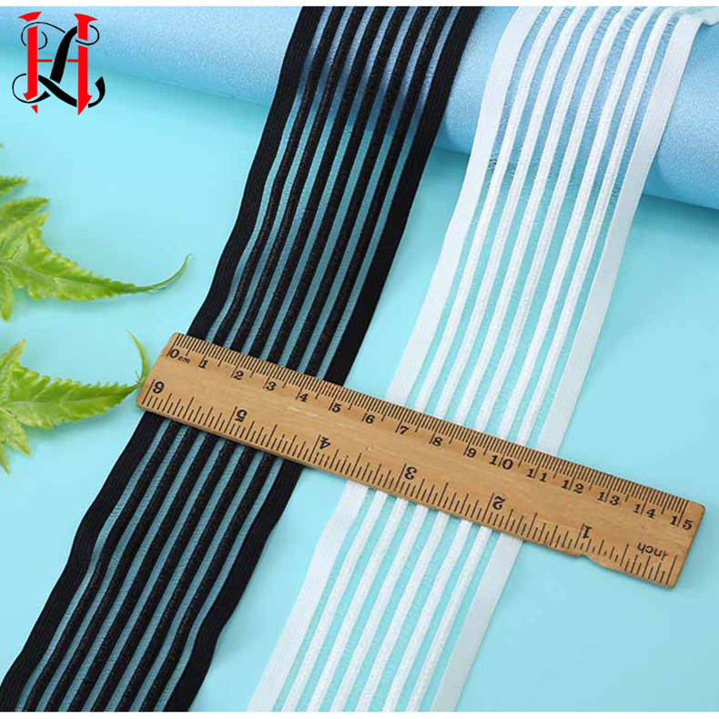 Spot elastic webbing transparent mesh ultra-thin fish silk flat band ...