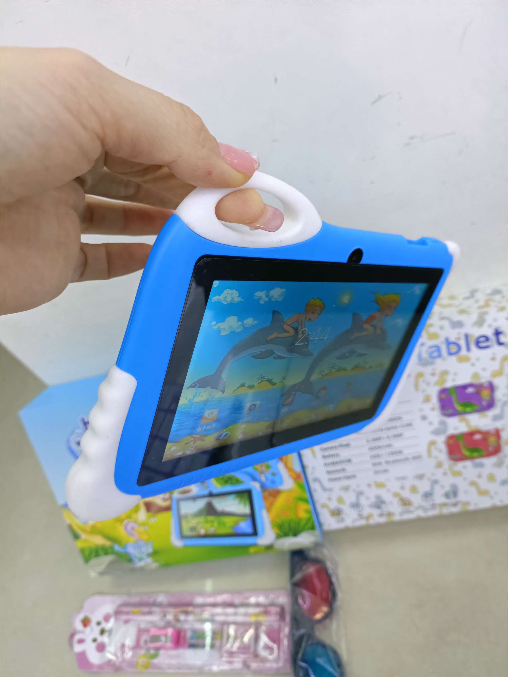 Long neck dinosaur seven-inch children's tablet WiFi version silicone ...